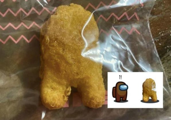 Chicken nugget shaped like ‘Among Us’ game character sells for 73 lakh ...